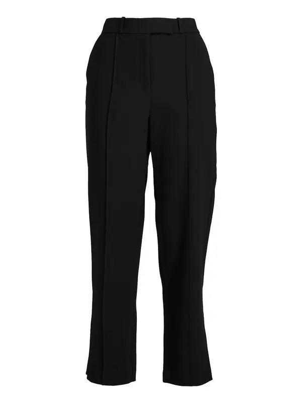 Simkhai Vera Cropped Crepe Pants - Black