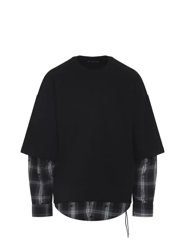 MASTERMIND WORLD Layered Sweatshirt - Black