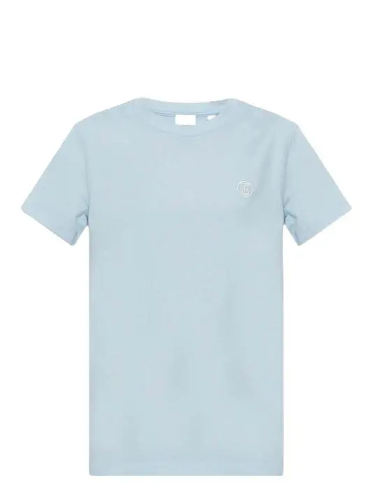 Burberry Tb Logo T-shirt - Light Blue