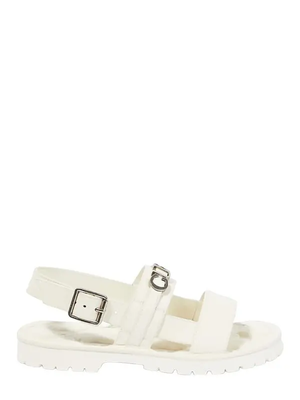 Gucci Logo Sandals - White