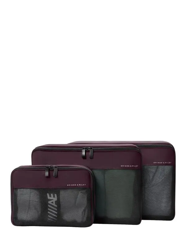 Briggs & Riley Carry-on Compression Packing Cube Set - Plum