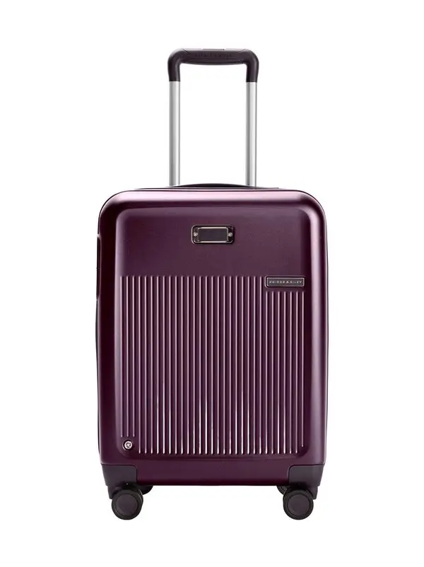 Briggs & Riley Global 21" Expandable Spinner Carry-on Luggage - Plum