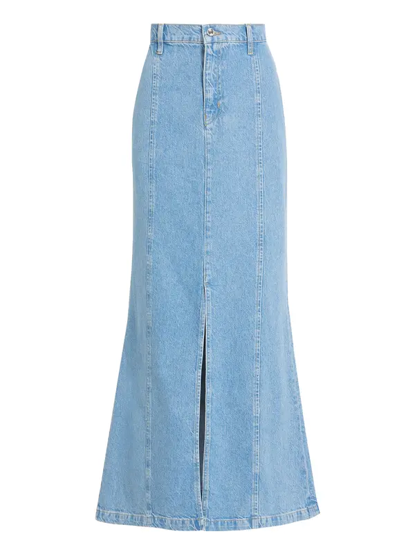 Derek Lam 10 Crosby Denim Maxi Skirt - Light Denim
