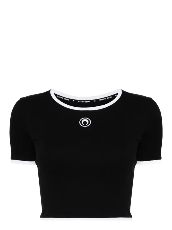 MARINE SERRE Organic Cotton Blend T-shirt - Black
