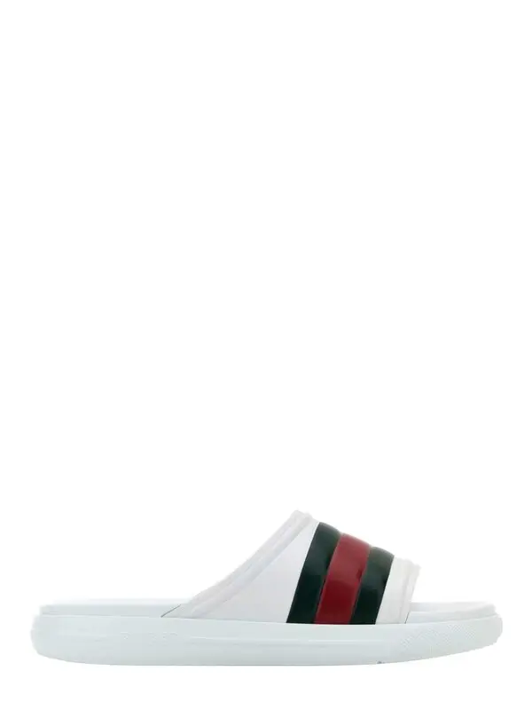 Gucci Web-stripe Slides - White