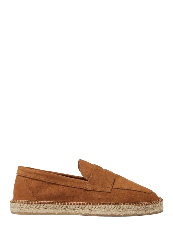 SCAROSSO Diego Suede Espadrilles - Brown