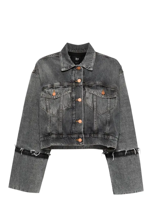3x1 Gina Denim Jacket - Grey