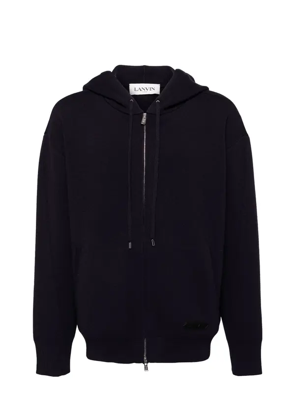 LANVIN Zip Up Hoodie - Blue