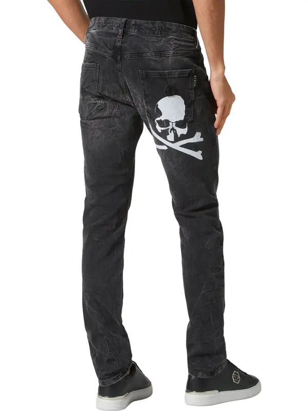 Philipp Plein Skull Slim-cut Jeans - Grey