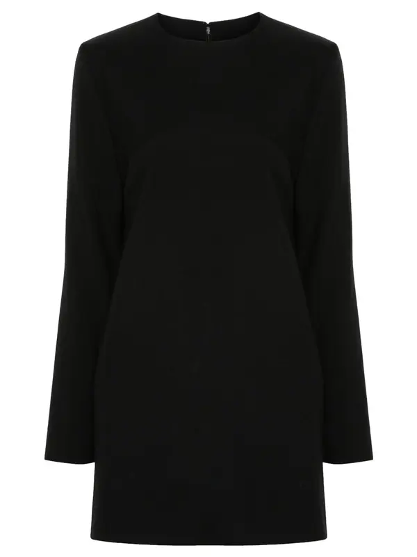 Ami Long-sleeve Mini Dress - Black