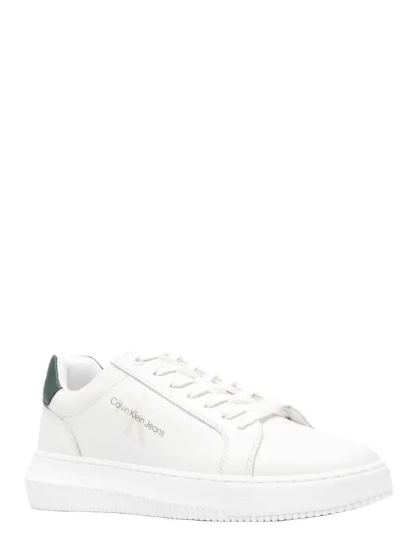 Calvin Klein Leather Sneakers - White