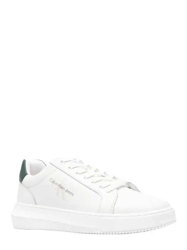 Calvin Klein Leather Sneakers - White