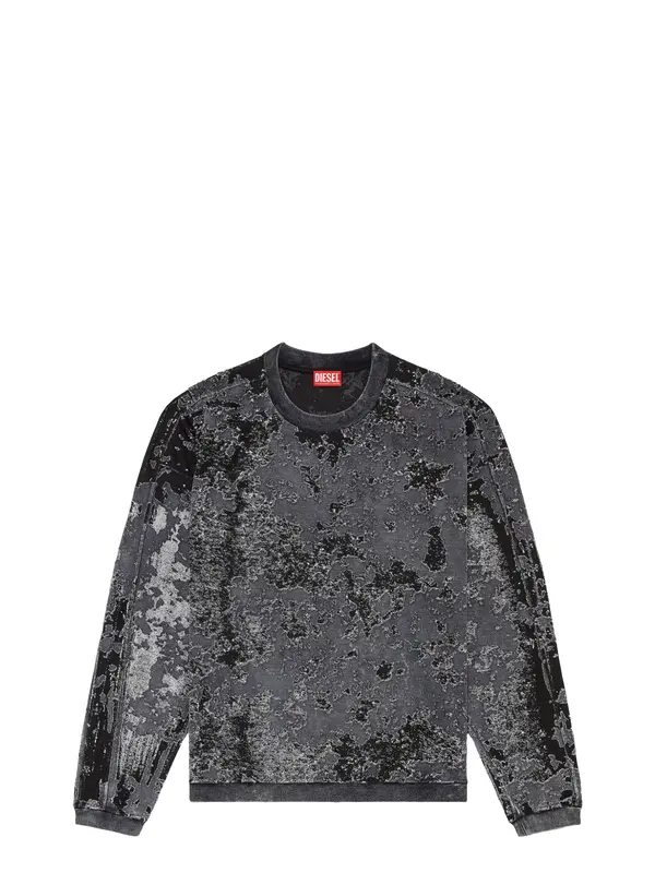 DIESEL Distressed-effect Sweatshirt - Black