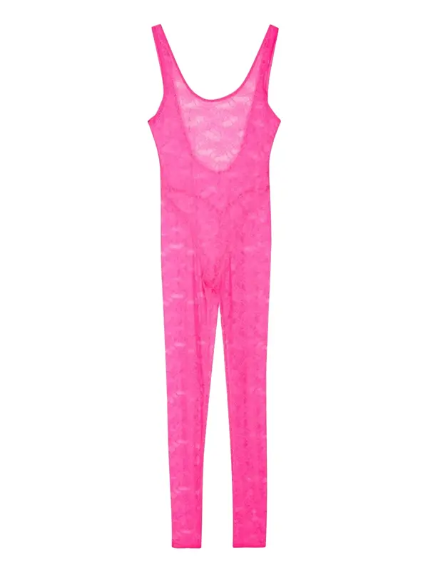 MAISON CLOSE Flashback Néon Open-back Catsuit - Pink