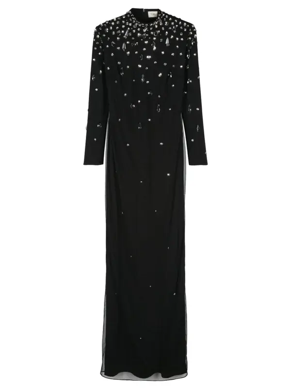 THE NEW ARRIVALS ILKYAZ OZEL Catroux Maxi Dress - Black