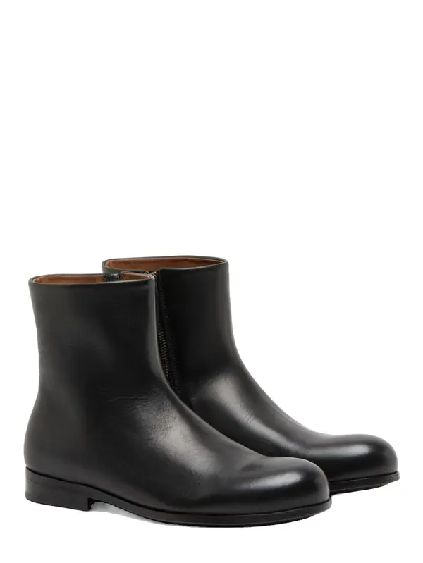 Marsèll Capozucca Leather Ankle Boots - Black