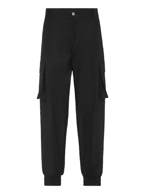 Philipp Plein Tapered-leg Cargo Pants - Black
