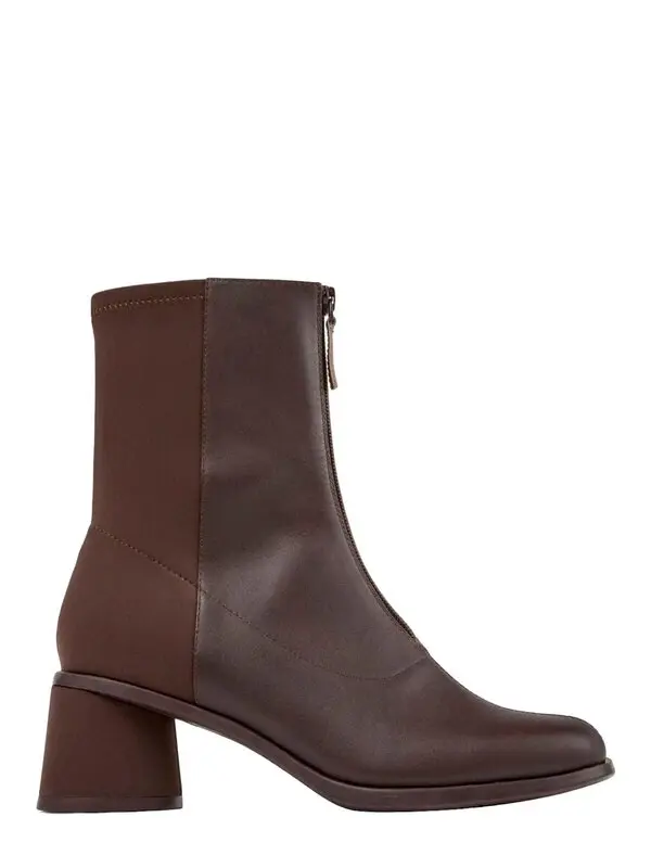 Camper Kiara 60mm Leather Boots - Brown