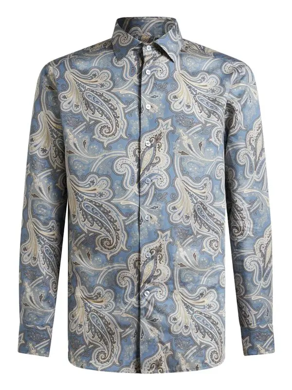 Etro Paisley-print Shirt - Blue