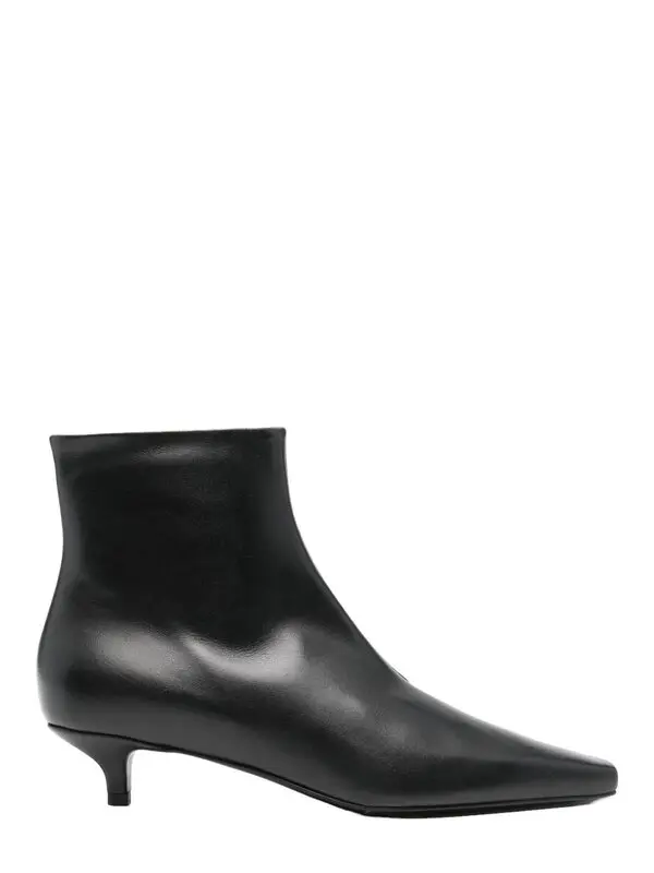 TOTEME 35mm Slim Ankle Boots - Black