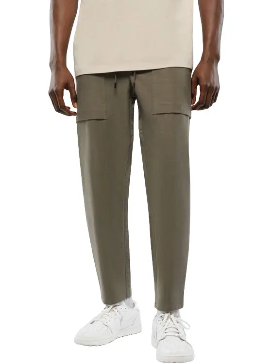 CUTS Icon Pull-on Crop Stretch Pants - Tea Leaf