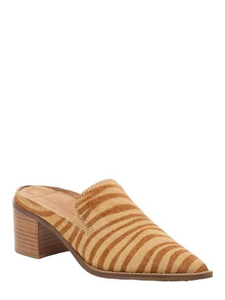 KELSI DAGGER BROOKLYN Mason Leather Loafer Mule - Zebra