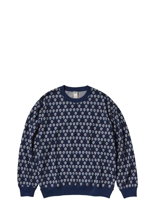 KAWS X Uniqlo Warhol Graphic 477201 Sweatshirt - Navy Blue