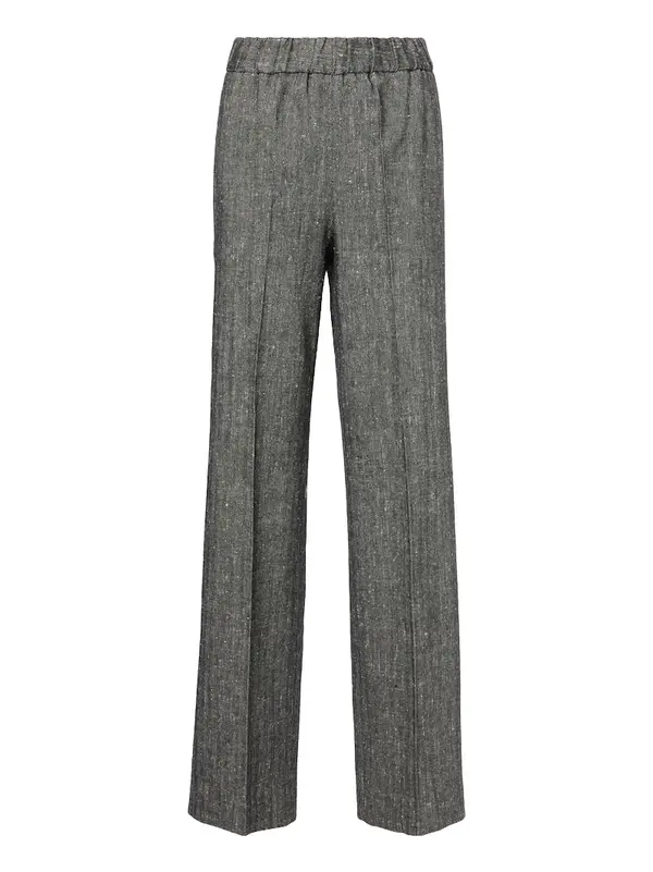 Dolce & Gabbana High-rise Wide-leg Pants - Grey