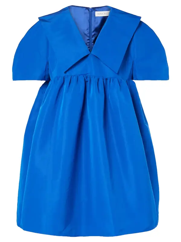 Nina Ricci Faille Minidress - Blue