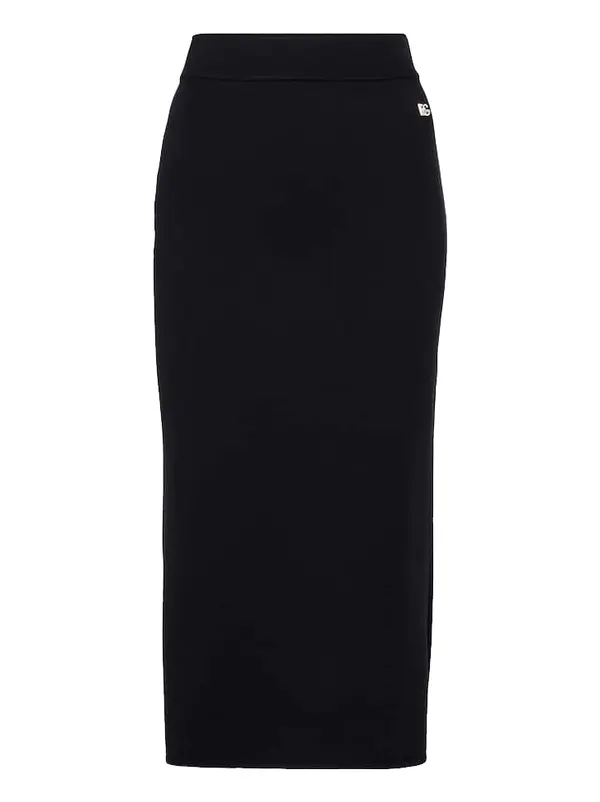 Dolce & Gabbana Dg Midi Skirt - Black