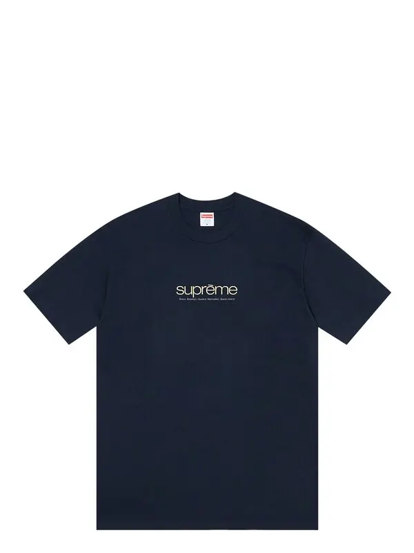 Supreme Five Boroughs Tee 'navy - Blue