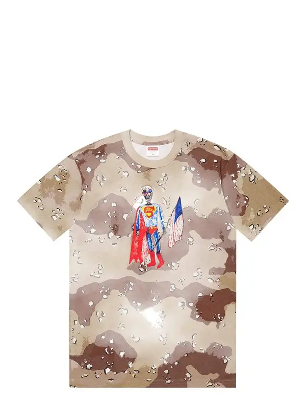 Supreme Skeleton Tee 'chocolate Chip Camo - Brown