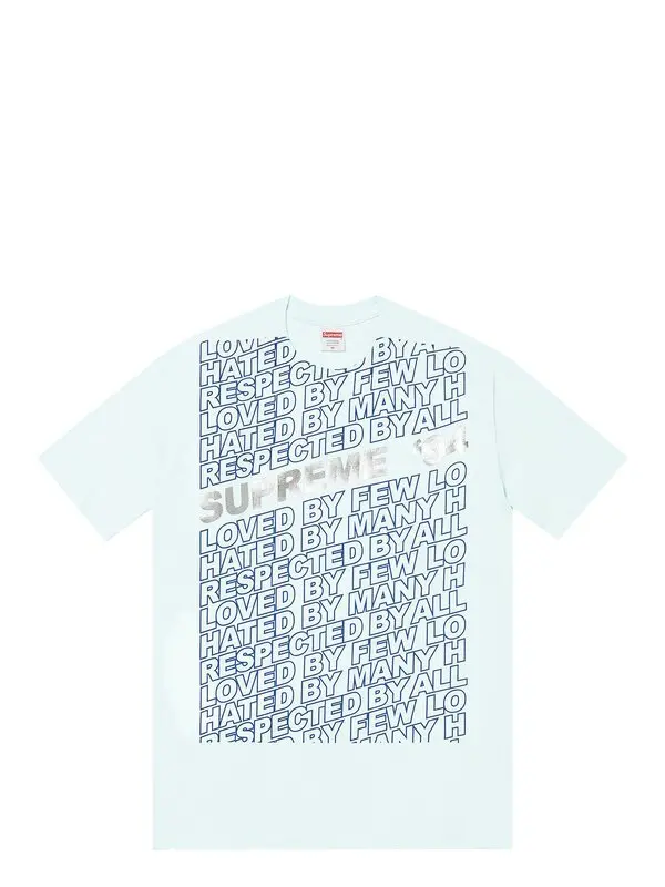 Supreme Respected Tee 'pale - Blue