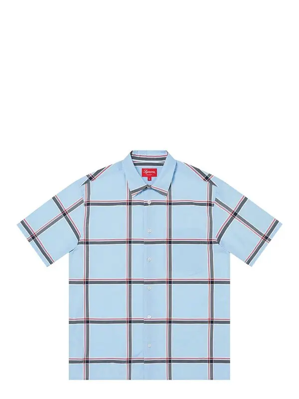 Supreme Lightweight Plaid Short-sleeve Shirt - Blue