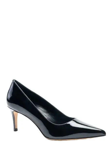 Bruno Magli Tara Pointed Toe Pumps - Black Patent
