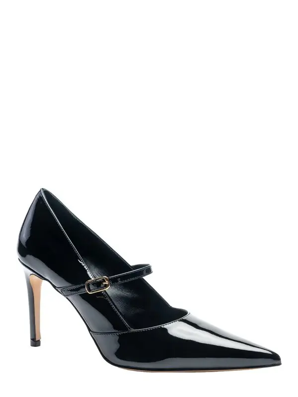 Bruno Magli Prima Leather Mary Jane Pump - Black Patent