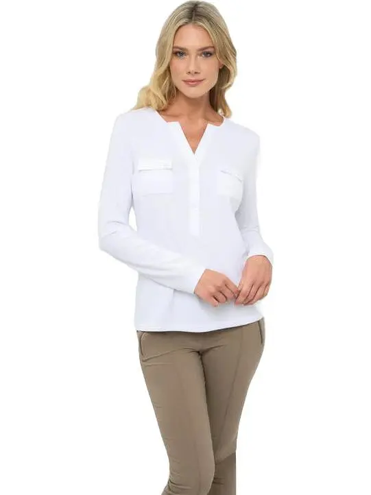Anatomie Calista Henley Shirt - White