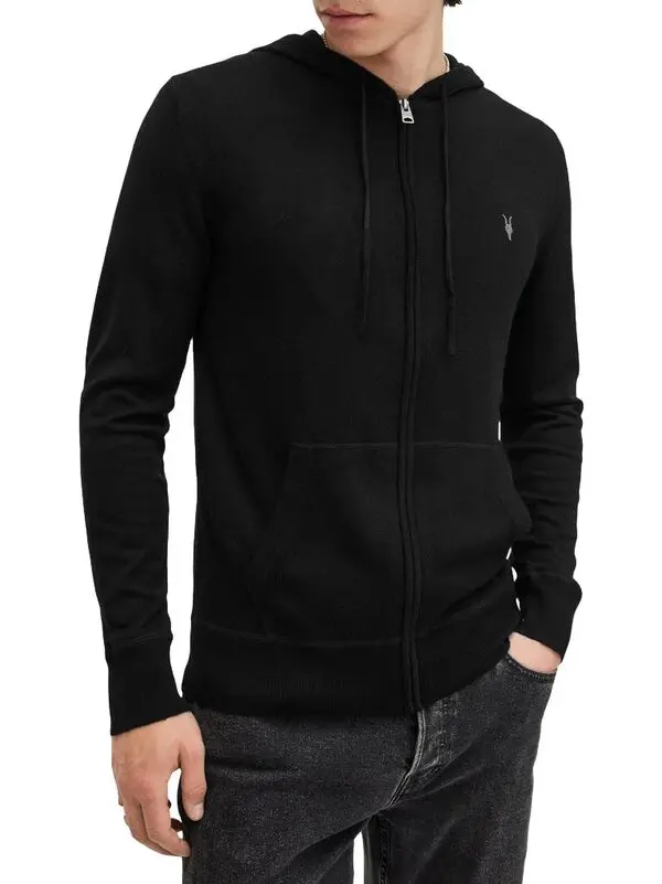 ALLSAINTS Mode Merino Wool Hoodie - Black