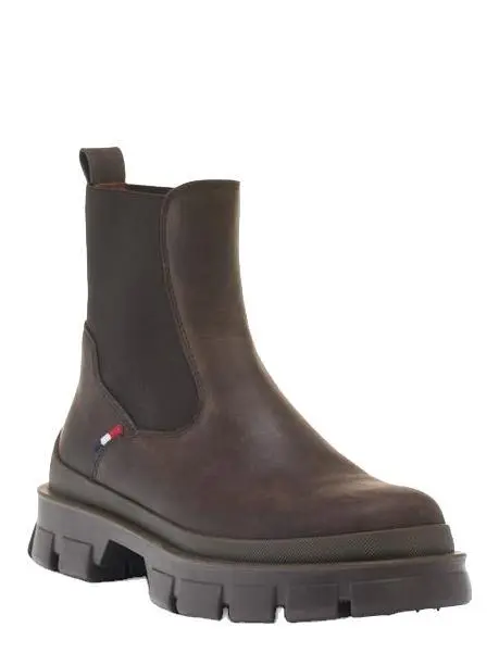 Moncler Hevea Lug Sole Chelsea Boot - Coffee Bean