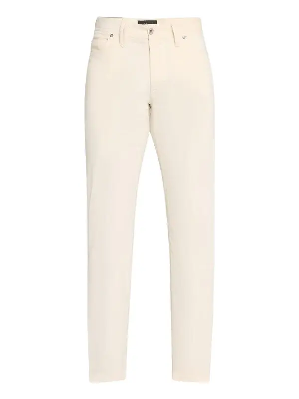 Brioni Pinwale 5-pocket Pants - Ivory