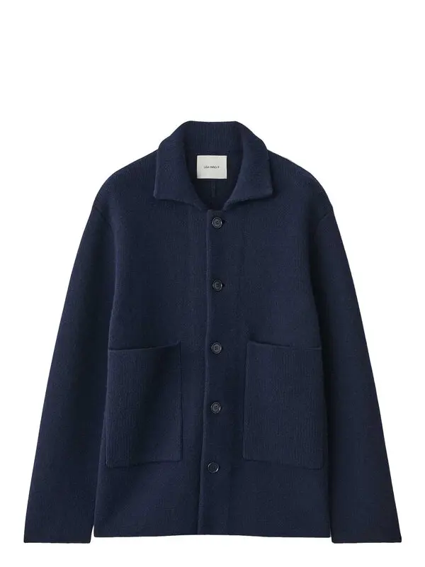 LISA YANG STORE Louis Cardigan Jacket - Navy