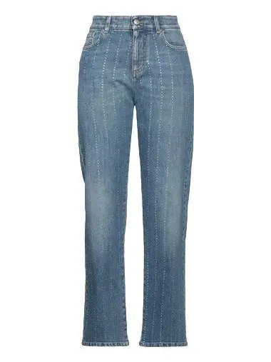 Stella McCartney Straight-leg Jeans With Crystals - Blue