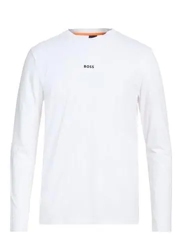 BOSS T-shirt Size Cotton, Elastane - White