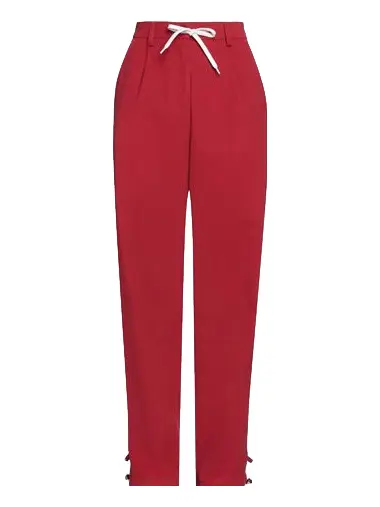Emporio Armani Tapered Gabardine Pants - Red