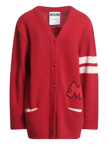 Moschino Couture Virgin Wool Cardigan - Red