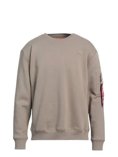 Alpha Industries Sweatshirt In Cotton And Elastane - Beige
