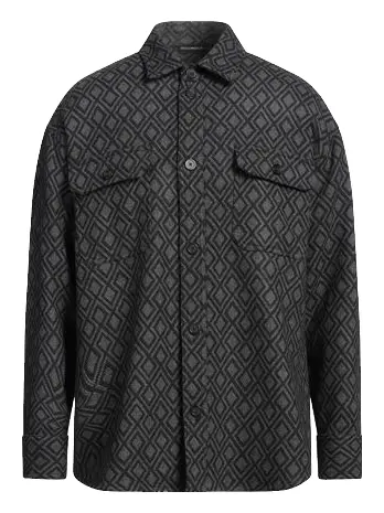 Emporio Armani Shirt Charcoal Size Virgin Wool, Cashmere - Grey
