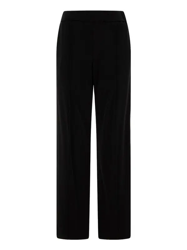 JIL SANDER Elasticated-waist Wide-leg Trousers - Black