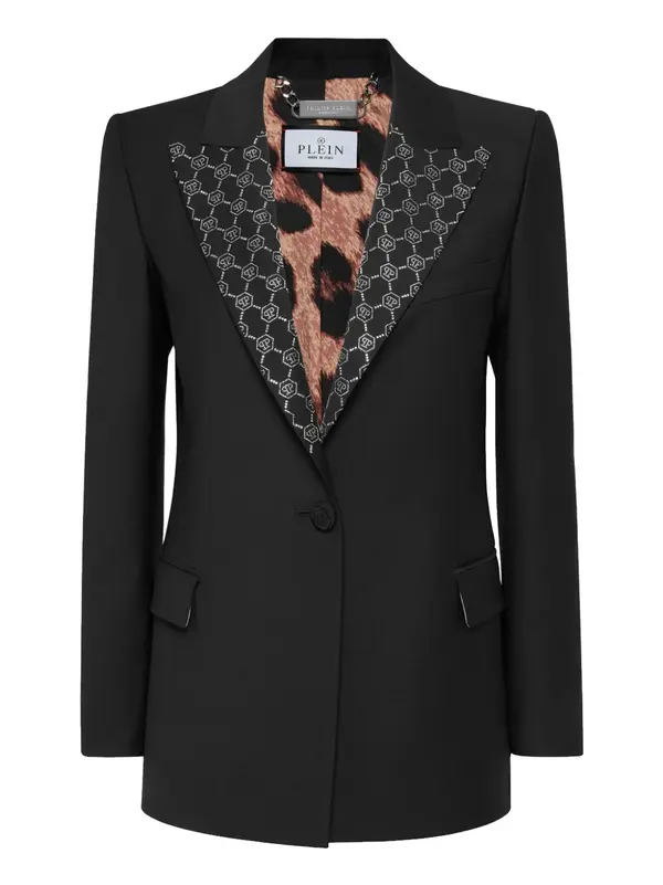 Philipp Plein Monogram Blazer - Black