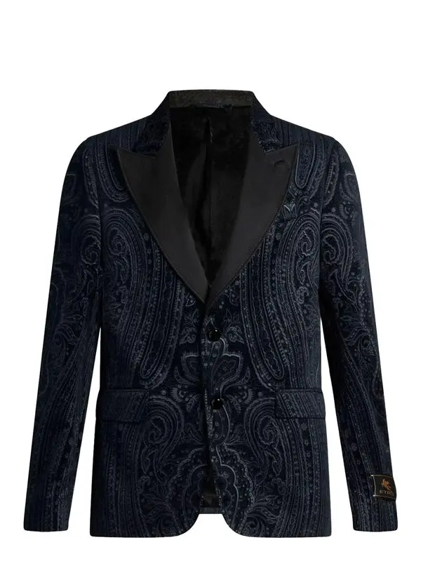 Etro Paisley Blazer - Blue